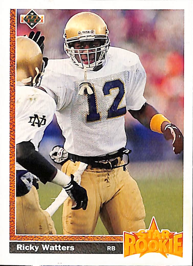 Team NFL Ricky Waters Football Collector Cards Large Selection Top Car ...