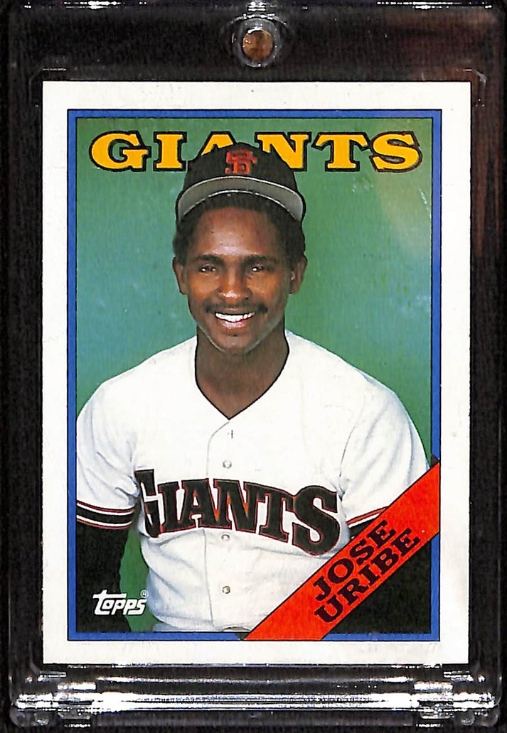 1988 Topps Jose Uribe Error Baseball Card #302 - Error Card - Mint Con ...